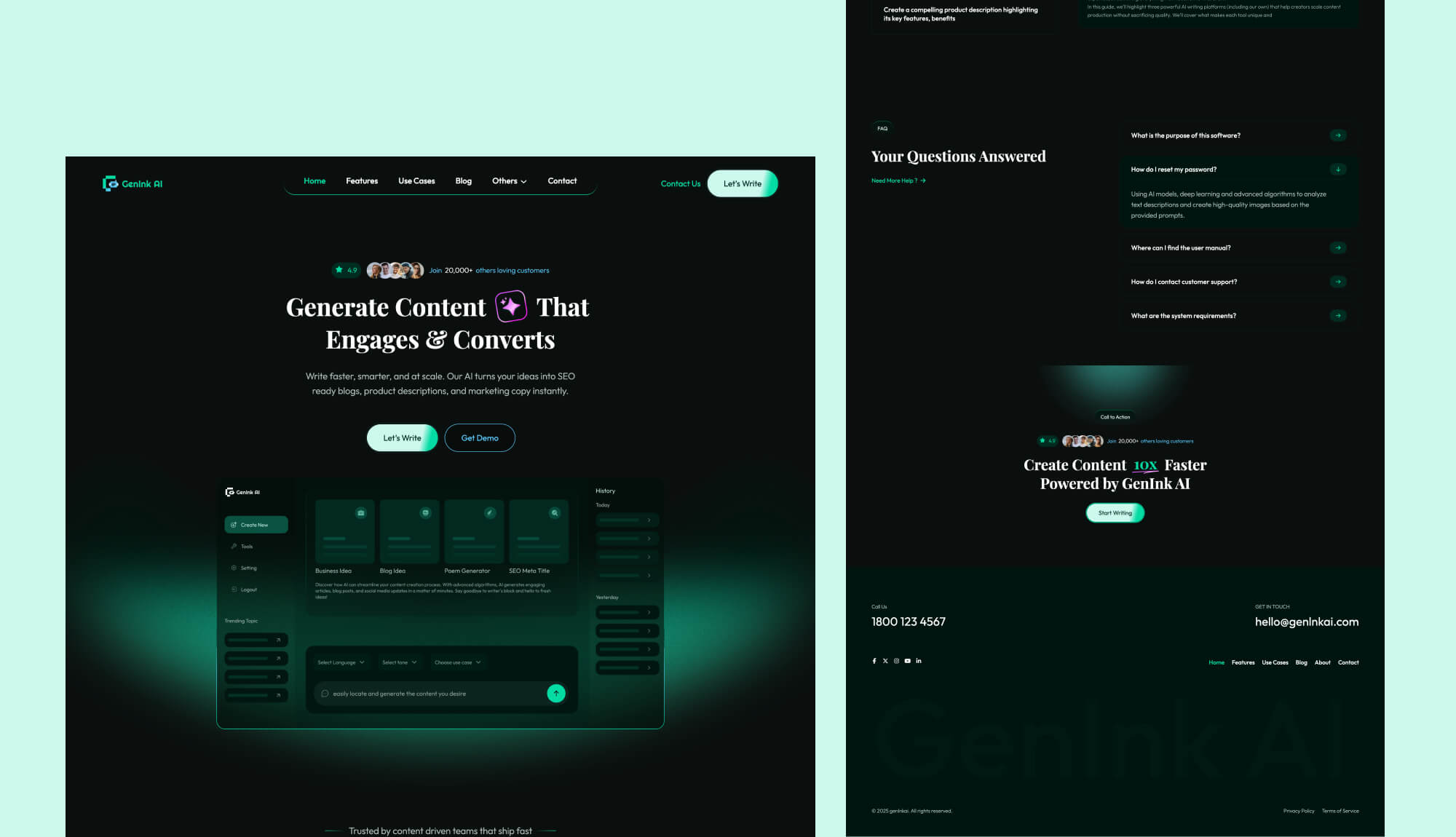 GenInk AI - AI Content Generation Template for Gutenberg | Templately